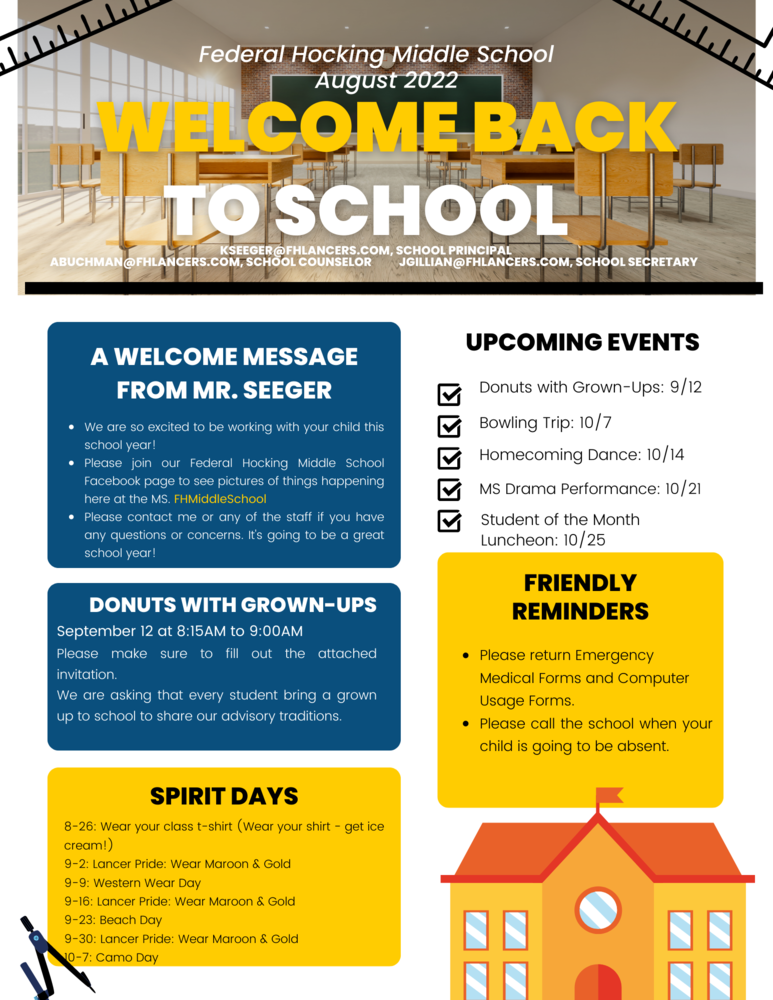 Middle School Newsletter Federal Hocking Local Schools